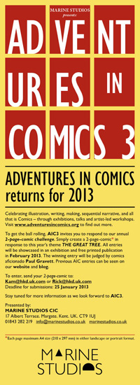 Margate Based Marine Studios Launch Adventures in Comics Competition – deadline 25th January ...